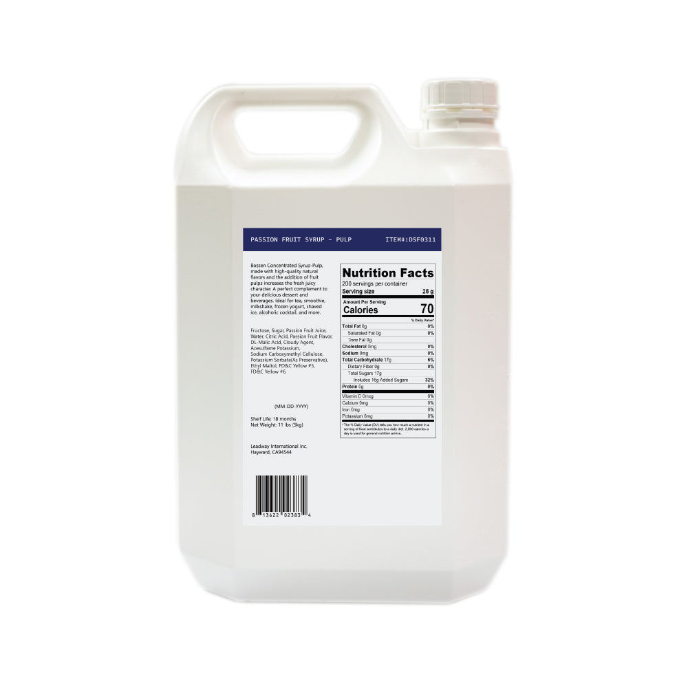 Passion Fruit Syrup with Pulp | Bubble Tea | Iced Tea | Asian Sweets ...